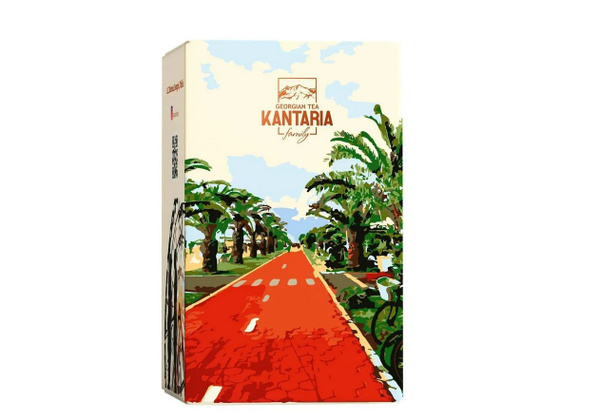 Kantaria, Чёрный листовой (органический) чай Батуми с Фейхоа, 50 гр ...