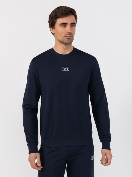 Свитшот EA7 Core Identity (без флиса) купить на OZON по низкой цене (1616090722)