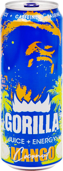 Напиток энергетический GORILLA Mango Coconut тонизирующий ...