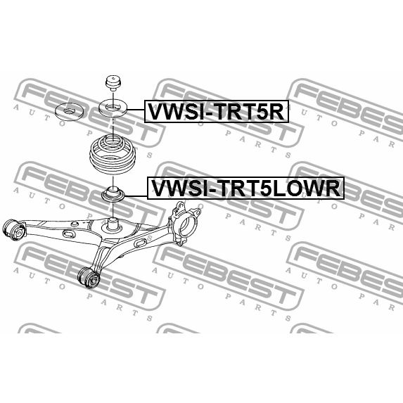 Проставка пружины задн верхняя VW TRANSPORTER/MULTIVAN T5 2003-2015 ...