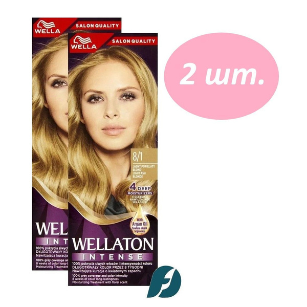 Wella WELLATON 8/1 Cтойкая крем-краска для волос - Ракушка, 110 мл - 2 шт. купить на OZON по ...