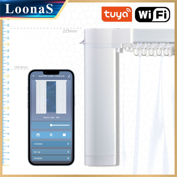 Электрокарнизы LOONAS умные шторы с алисой -wifi 470cm купить на OZON ...