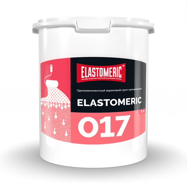 Строительная акриловая грунтовка Elastomeric-017, 5л., однокомпонентная. купить на OZON по ...