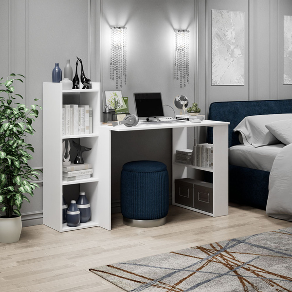 Письменный стол MFMaster Стол-стеллаж Uno-27, 139.1х59.7х107.7 см купить c доставкой на OZON по ...