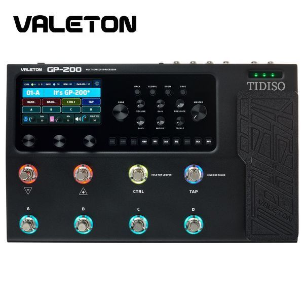 Гитарный напольный процессор эффектов Valeton GP200,FX Loop, MIDI ...