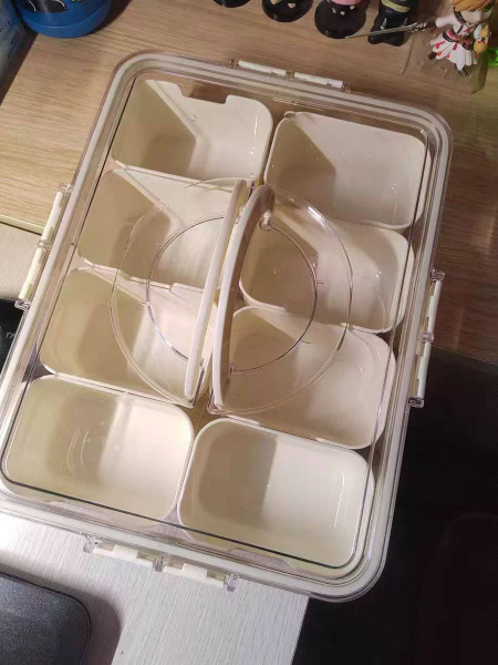 Большой контейнер пищевой с крышкой для хранения и заморозки продуктов ...