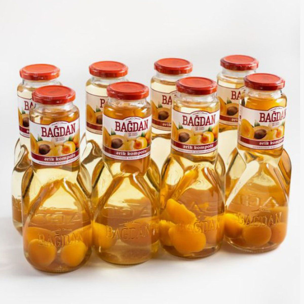 Компот из абрикоса BAGDAN, 8 шт х 1 л купить на OZON по низкой цене ...