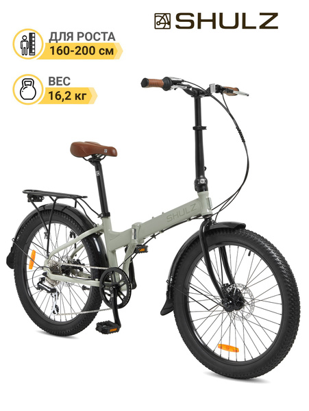 Складной велосипед Shulz Easy Fat серый купить на OZON по низкой цене (388255940)