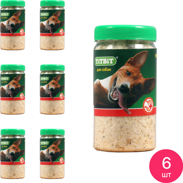 Titbit / Титбит мясокостная мука, пластиковая банка 120г / зоотовары ...
