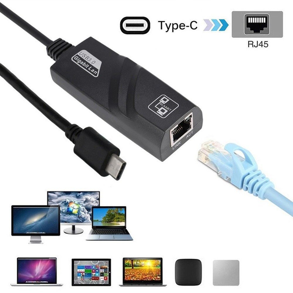 Type-C Hub Lan Adapter/ Сетевая карта USB-C/ Ethernet адаптер сетевой ...