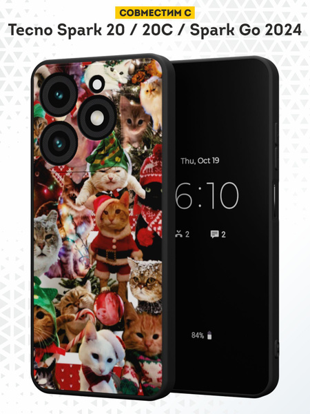 Designoncase Силиконовый чехол для Tecno Spark 20 Spark 20С Spark Go 2024 Техно Спарк 20
