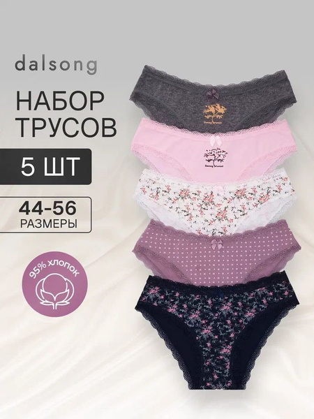 Комплект трусов слипы DALSONG Базовая, 5 шт купить на OZON по низкой цене (1749869549)