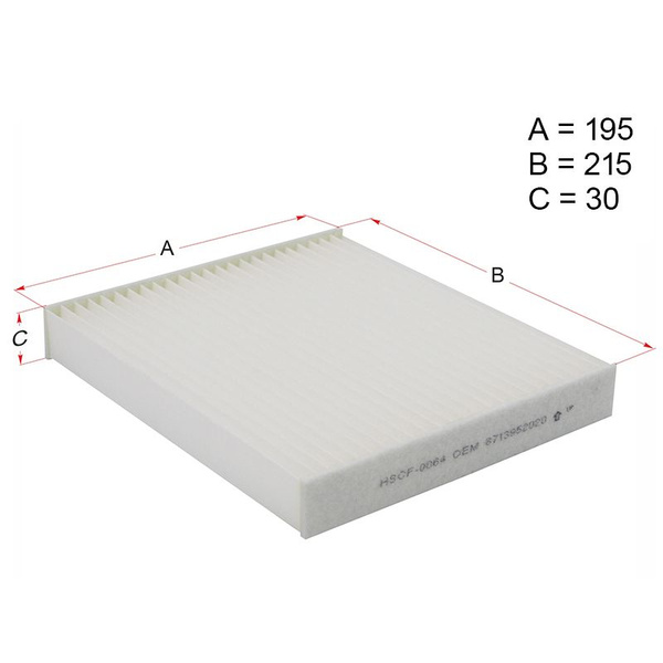 Фильтр салона TOYOTA LAND CRUISER 200 07-/PRADO 150 09-/CAMRY 40 06 ...