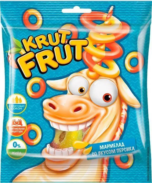 Мармелад со вкусом персика KRUT FRUT купить на OZON по низкой цене (1786772834)