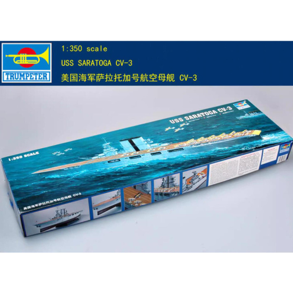 Trumpeter 05607 1/350 U.S.Navy Aircraft Carrier CV-3 Saratoga Комплект ...