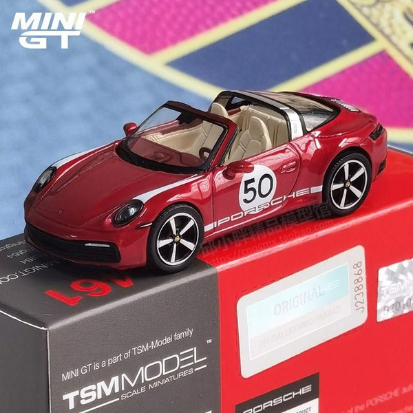 Машинка minigt 1/64 Porsche 911 992 Carrera 4S S Taycan Turbo Targa RUF CTR GT3 Touring alloy ...
