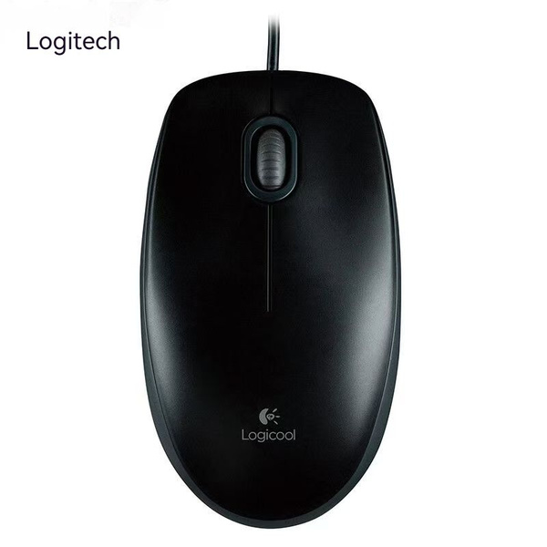 Мышь проводная Logicbit проводная Logi Mouse M90/M100r , черный матовый ...