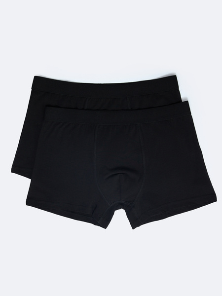 Трусы Мужской Zolla боксеры Хлопок, Эластан черный, размер 56 Китай, рост 182-188 купить c ...