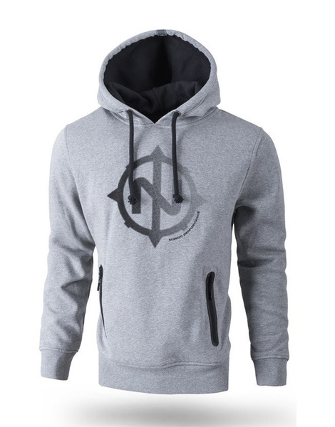 Толстовка Мужской Thor Steinar серый меланж Хлопок, размер 54 свободный Абстракция Китай купить ...