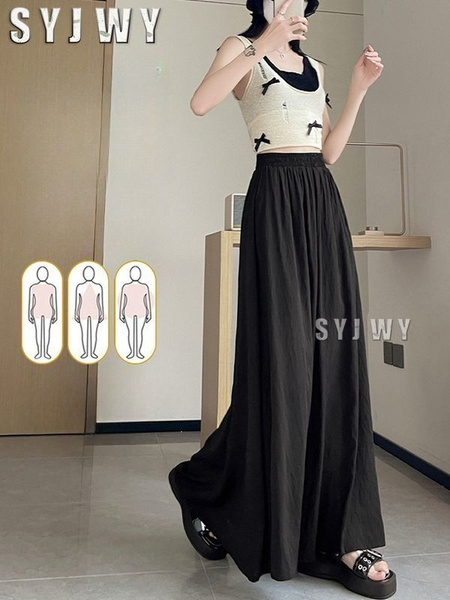 Юбка-шорты Женский SYJYW белый матовый Лавсан, размер 46 Тай-дай Лето А-силуэт, рост 168 купить ...