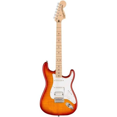 Squier by Fender Электрогитара Affinity 2021 Stratocaster FMT HSS MN Sienna Sunburst 6-струнная ...