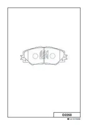 D2268-01 1234 00 224575 SBS 0446542140 колодки дисковые передние Toyota ...