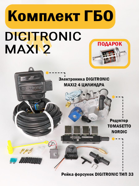 Комплект ГБО (4 цилиндра): Maxi-2, Nordic AT09, Тип 33 купить на OZON по низкой цене (2235912861)