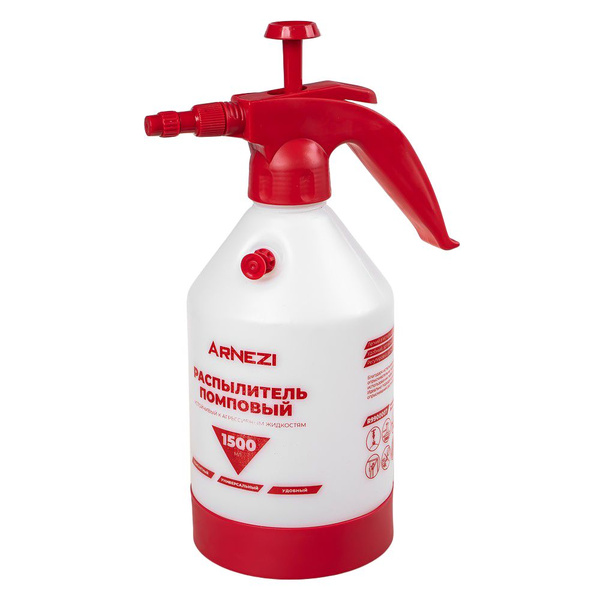 Распылитель опрыскиватель помповый 1,5л устойчивый к агрессивным жидкостям ARNEZI R9900007 ...
