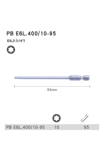 PB SWISS TOOL, магнитная точная сверлильная насадка, звезда, тип Torx, для принадлежностей ...