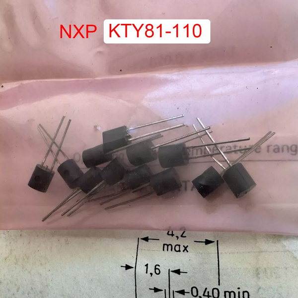 3 штуки NXP KTY81-110 Кремниевые датчики температуры / термисторы купить на OZON по низкой цене ...