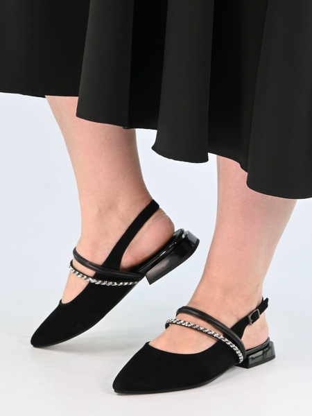 Босоножки Женский Ascalini Стандартный низкий (до 4 см) Замша натуральная, размер 42 9 Лето ...