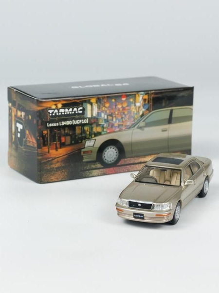 Машинка Tarmac Works TW 1/64 Lexus LS400 Champagne Beige Metallic Die ...