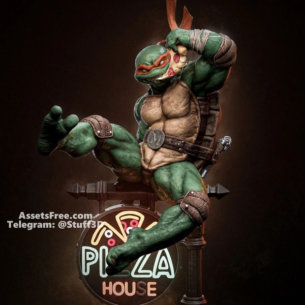 Фигурка Микеланджело Черепашки-ниндзя TMNT 15см, CA3D Studios купить на ...