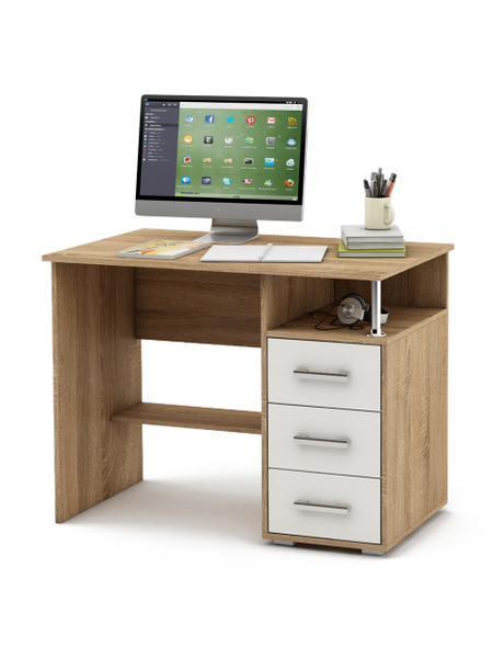 Компьютерный стол FKM КС Амбер 3, 6, 11, 97х60х75 см купить c доставкой ...