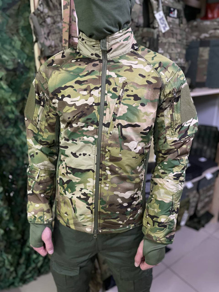 Ветровка Мужской ESDY Карманы, Капюшон камуфляж стояче-отложной Полиэстер, размер 54, 56 Длинный ...