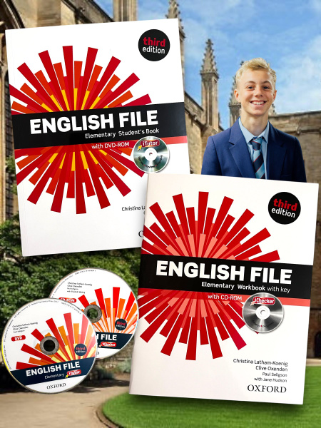 English File Elementary 3rd edition (Student's book + Workbook + диск ...