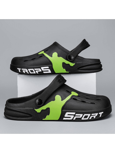 Сабо Мужской SARIWEN EVA, размер 43 Толстая подошва, Рифлёная подошва Без каблука Пряжки Нет ...