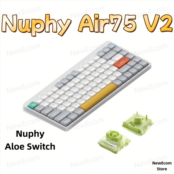 NuPhy Клавиатура беспроводная Air75 V2, (NuPhy Aloe Low Profile ...