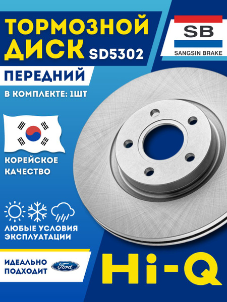 Тормозной Диск Форд Фокус 3 Передний Ford C-MAX 2 Ford Focus 3 TRW ...