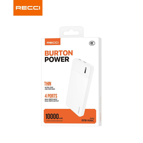 Портативная зарядная станция (Power Bank) RECCI RPB-N16 купить c доставкой на OZON по низкой ...
