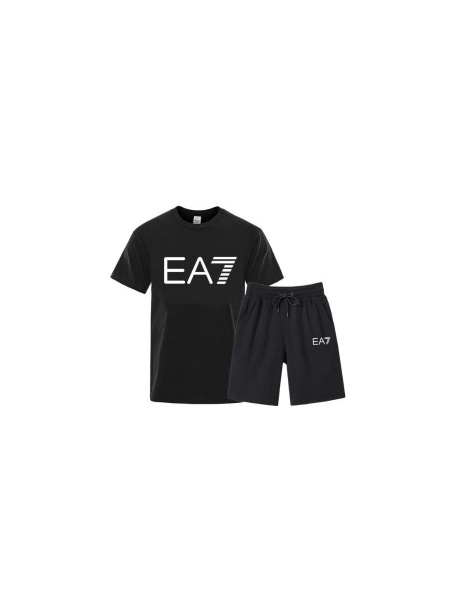 Костюм спортивный Женский, Мужской EA7 Спортивный черный матовый, размер 46, 48 Полиэфирное ...