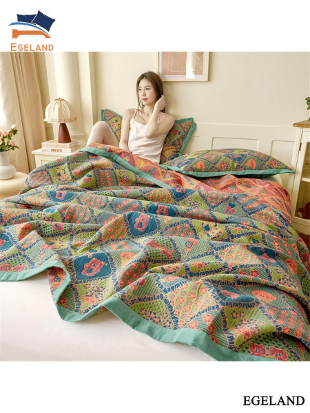 E GELAND Плед Плед , Хлопок, 200 см х 150 см купить на OZON по низкой цене (2030409651)