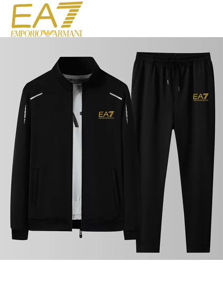 Костюм спортивный Мужской EA7 черный, размер 50, 52 Лето купить c доставкой на OZON по низкой ...