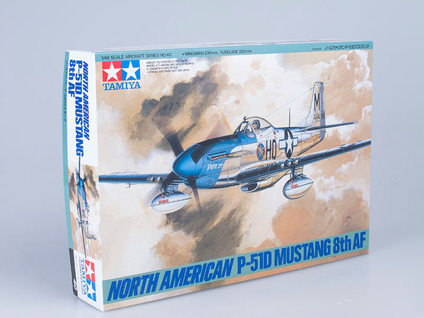 Сборная модель самолета TAMIYA P-51D Mustang 8th AF 61040, масштаб 1/48 купить на OZON по низкой ...