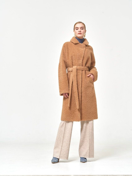 Шуба Женский Vira Plotnikova карамельный, размер 44 купить c доставкой на OZON по низкой цене ...