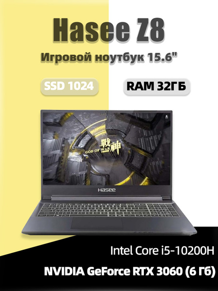 Игровой ноутбук Hasee Z8-10200H Intel Core i5-10200H 32 ГБ 32 ГБ купить c доставкой на OZON по ...
