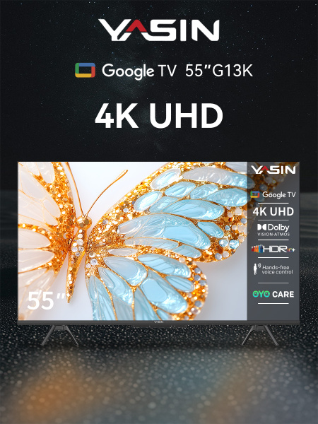 Yasin Телевизор G13K 55" 4K UHD, черный купить на OZON по низкой цене ...