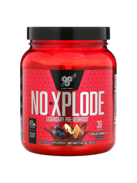 BSN, N.O.-Xplode, Legendary Pre-Workout, со вкусом фруктового пунша, 555 г (1,22 фунта) купить ...