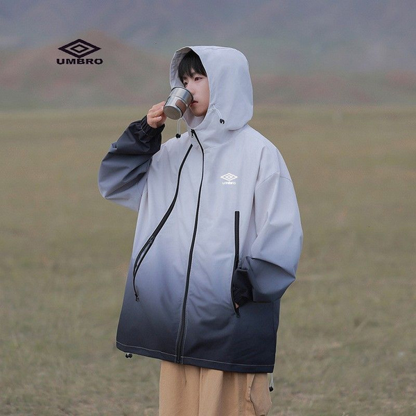 Ветровка Мужской, Женский UMBRO черный сапфир Полиэстер, размер 42, 44 На любой сезон облегающий ...