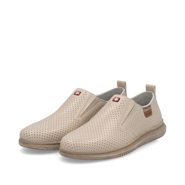 Туфли Мужской Rieker Натуральная кожа, размер 43 Без каблука G Швейцария Без застёжки Мягкая ...